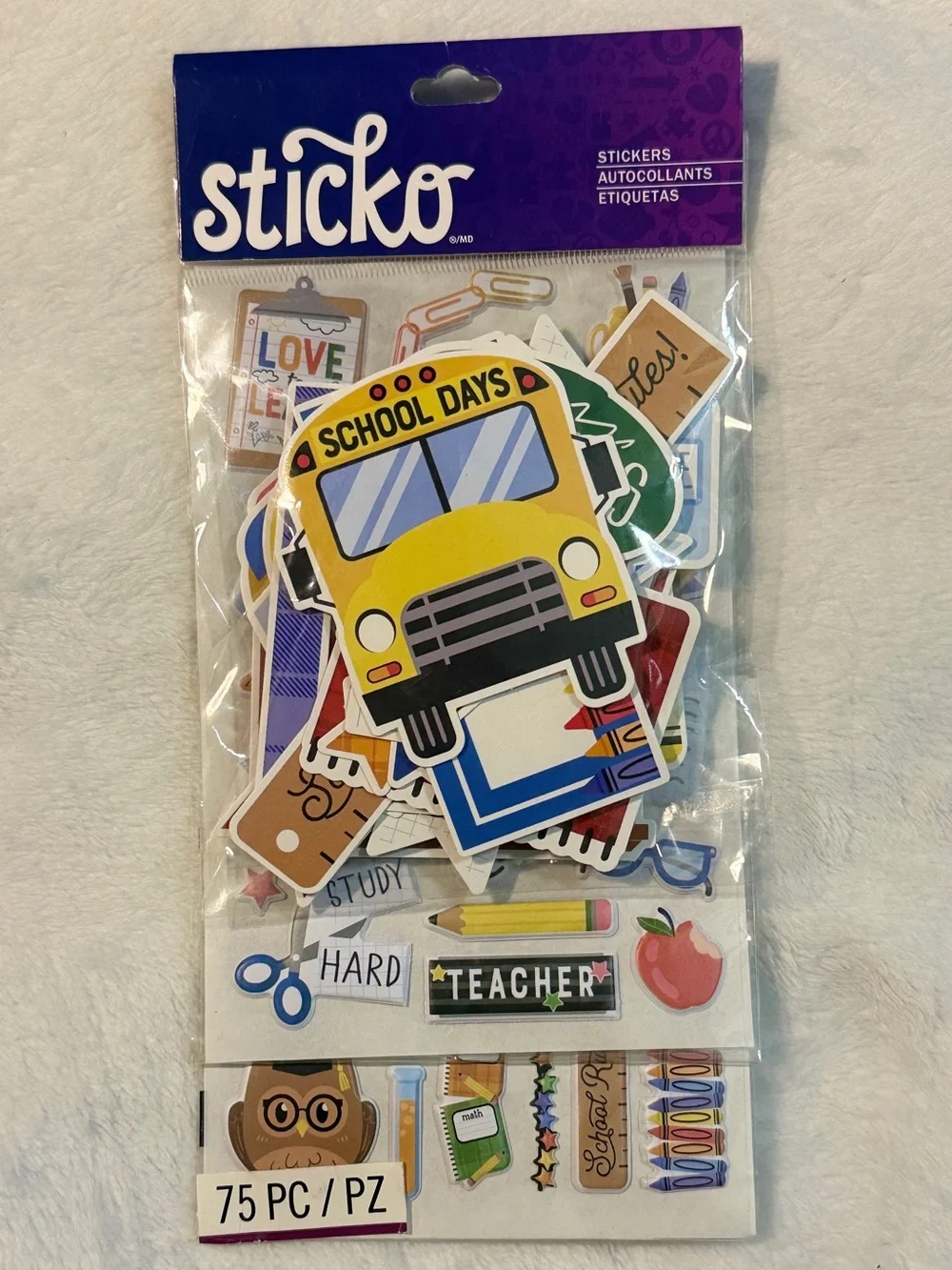 Sticko | Office | Sticko Stickers School Days Study Hard Scrapbook ...